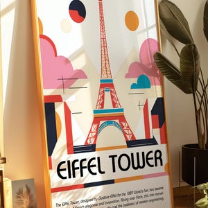 Famous Landmark Poster Set - Bauhaus Style Landmark Print- 10 Unique ...