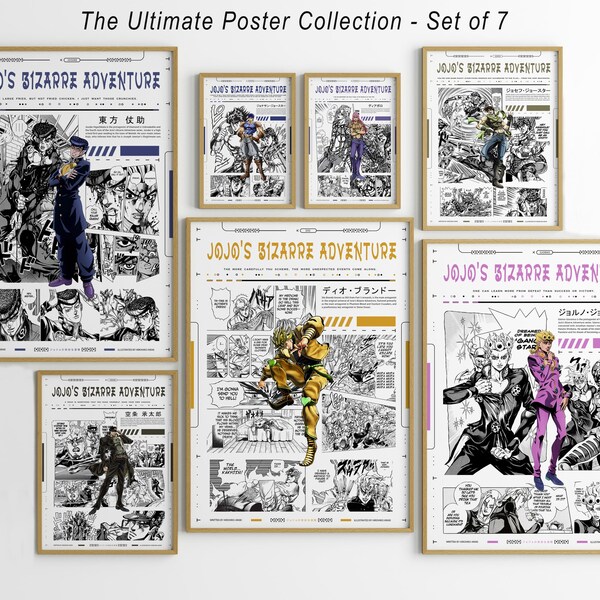 Jojo's Bizarre Adventure Panels - Etsy