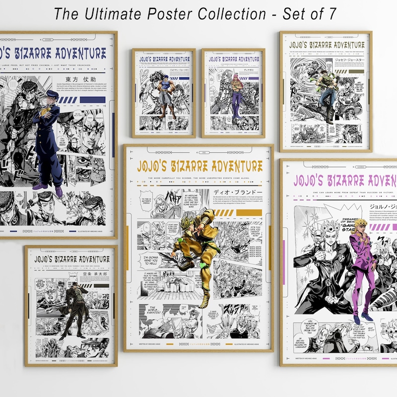 Jojo's Bizarre Adventure Panels - Etsy