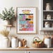 How to Make Pizza Poster Illustrated Step-by-step Recipe Wall Art Fun ...