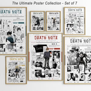 Death Note Manga Panels - Etsy