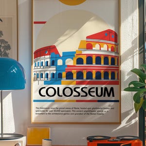 Famous Landmark Poster Set - Bauhaus Style Landmark Print- 10 Unique ...