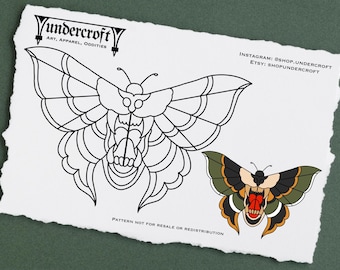 Angel Wings Eye Stained Glass Pattern. PDF FILE. Tattoo Inspired ...