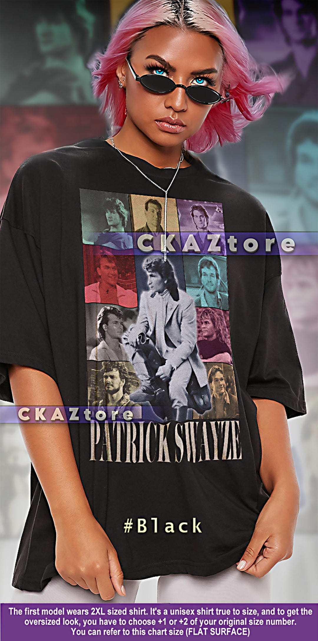 PATRICK SWAYZE - Patrick Swayze Shirt, Patrick Swayze Bootleg Tee ...