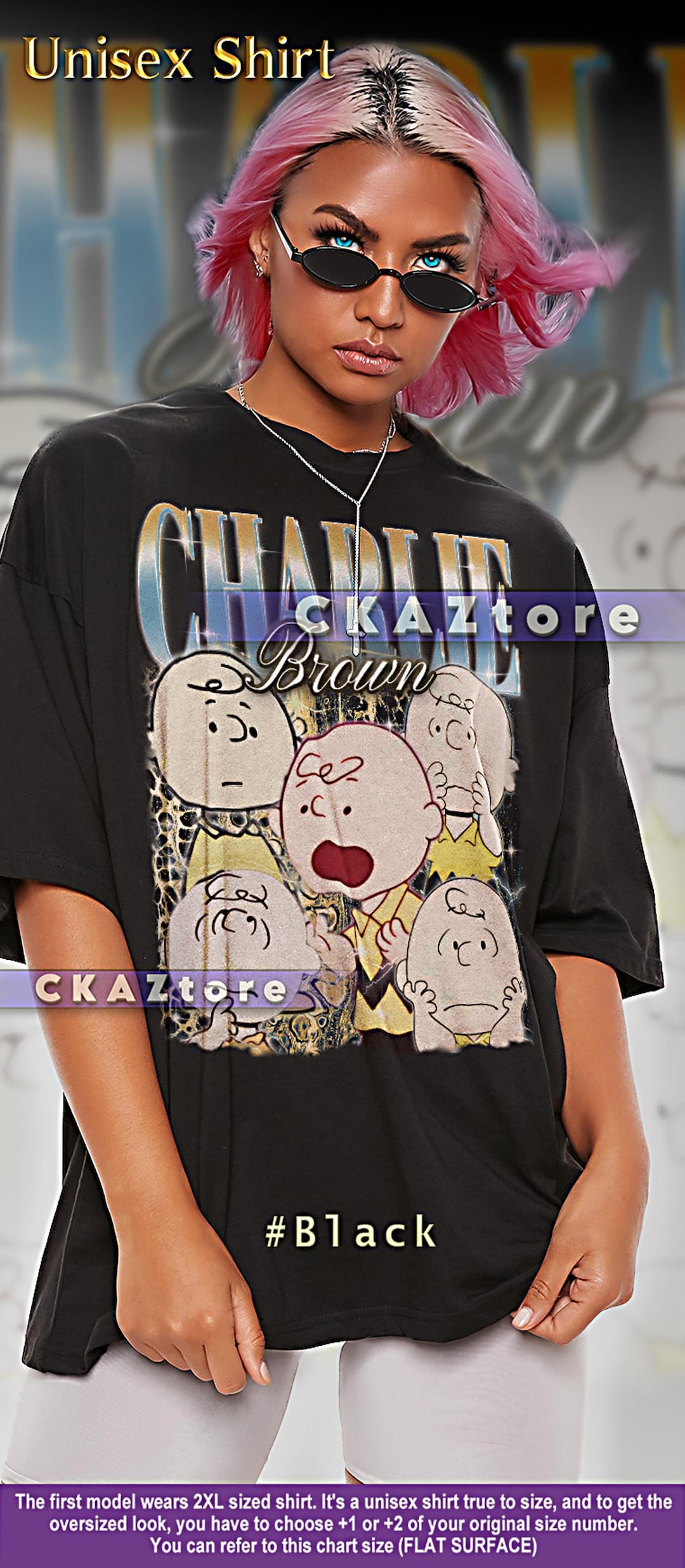 CHARLIE BROWN Shirt - Charlie Brown Retro Tees, Charlie Brown Bootleg ...