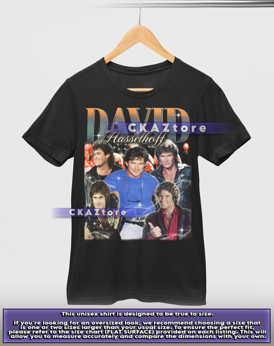 DAVID HASSELHOFF Shirt, David Hasselhoff Fan, David Hasselhoff 90s ...