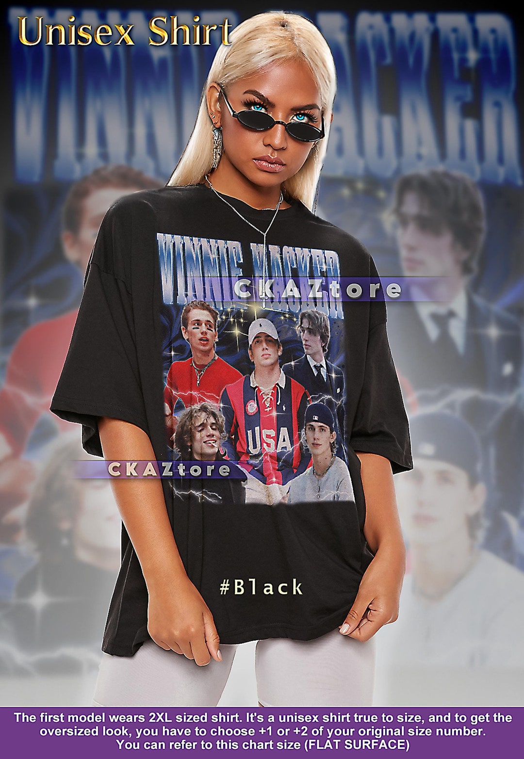 VINNIE HACKER Homage Shirt, Vinnie Hacker Retro Shirt, Vinnie Hacker ...