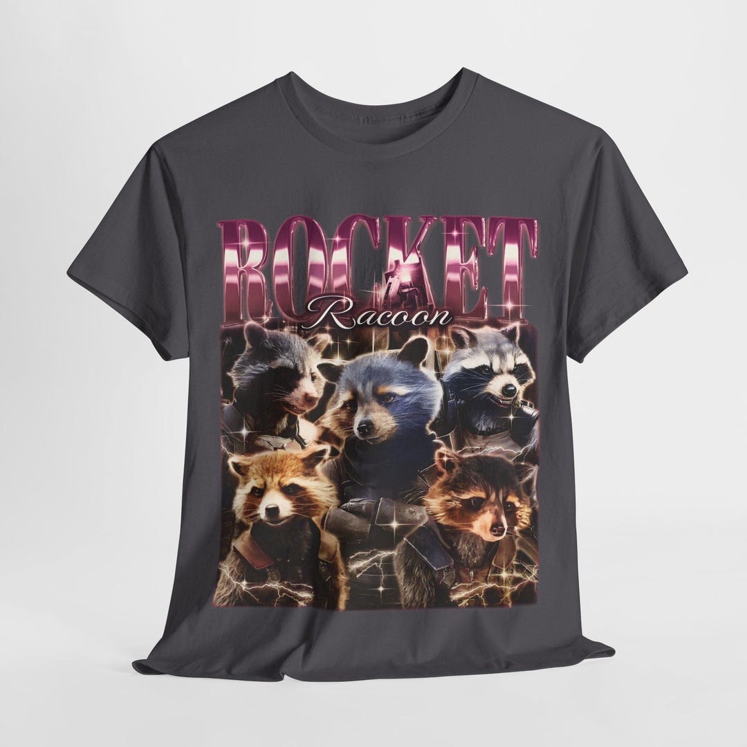 ROCKET RACCOON Shirt, Rocket Raccoon Vintage Shirt, Rocket Raccoon ...