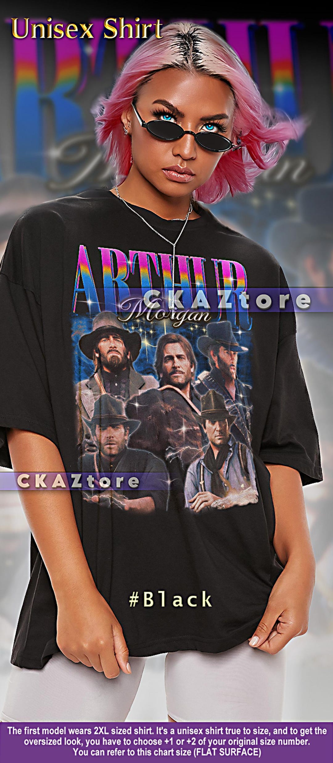 ARTHUR MORGAN Shirt - Arthur Morgan Retro Tees, Arthur Morgan Bootleg ...