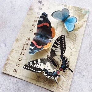 Silk Butterfly Hair Clips | British Butterflies | Hand Crafted Gift for ...