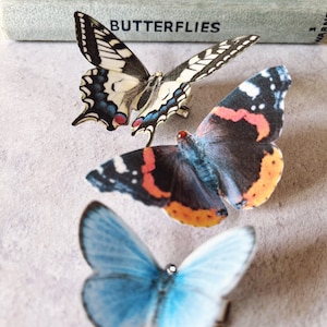 Silk Butterfly Hair Clips | British Butterflies | Hand Crafted Gift for ...