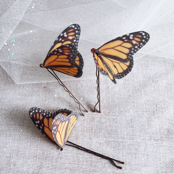 Butterfly Hair Pins - Etsy