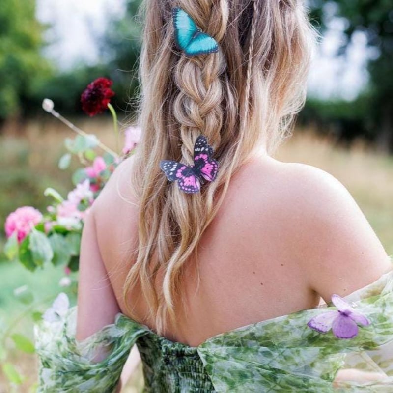 Barrette Hair Clip Butterfly - Etsy UK