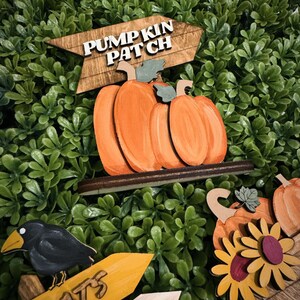 Fall Pumpkin Patch Tiered Tray Set: Handmade Autumn Decor - Etsy