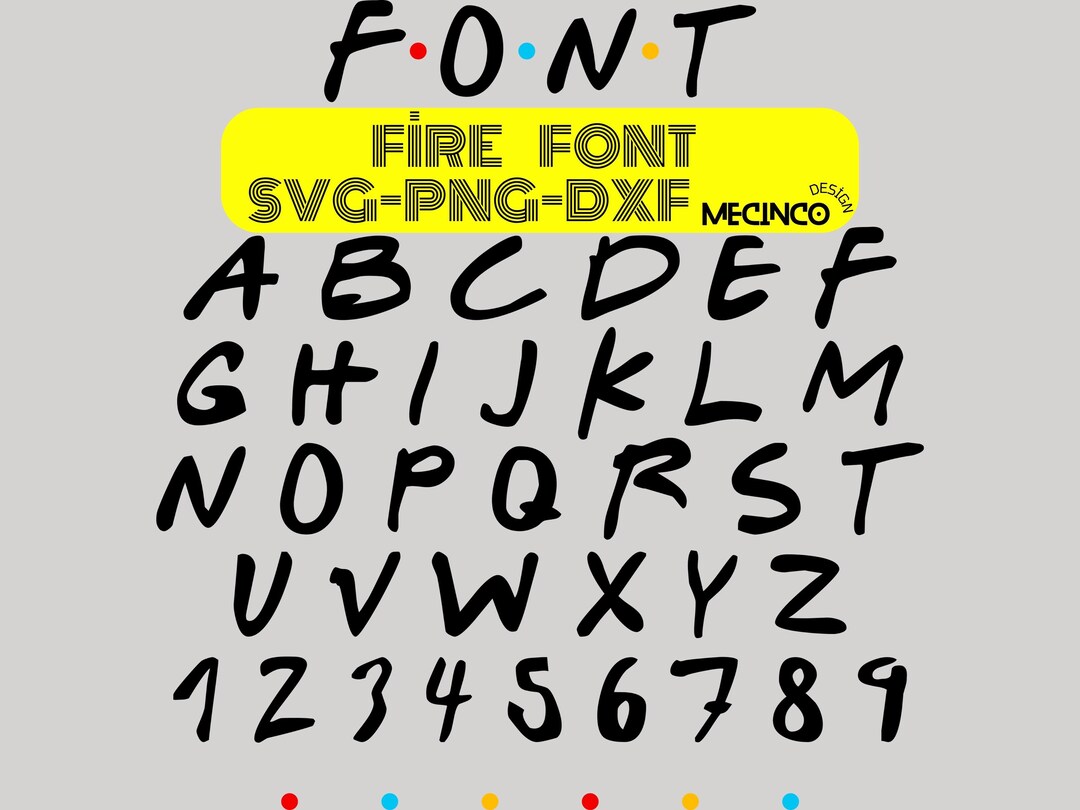 Friends Show Font Svg PNG DXF | TV Series Letters Cricut Silhouette ...