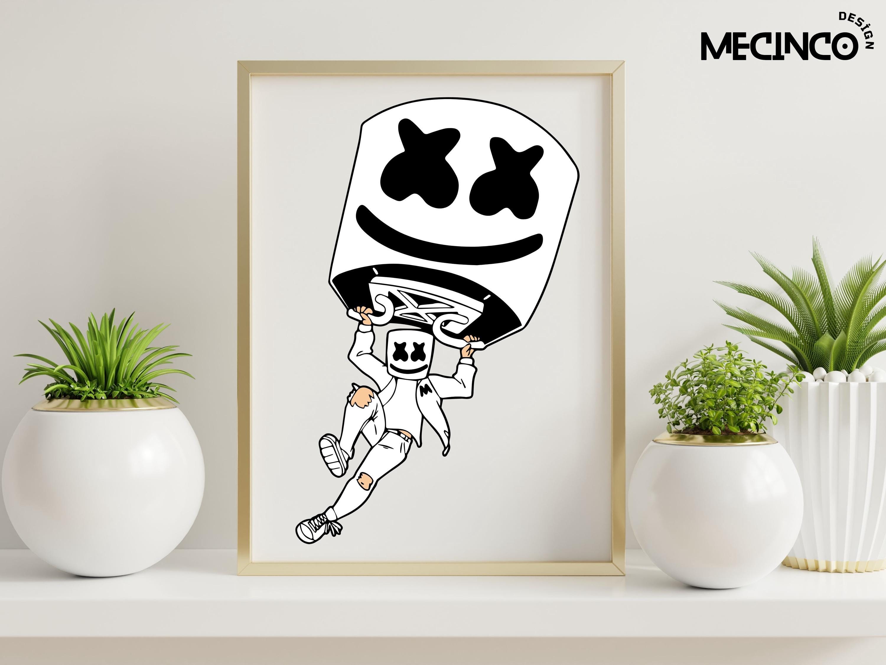 DJ Marshmello Bundle Svg Png Dxf Eps Pdf | Music & Party Designs ...
