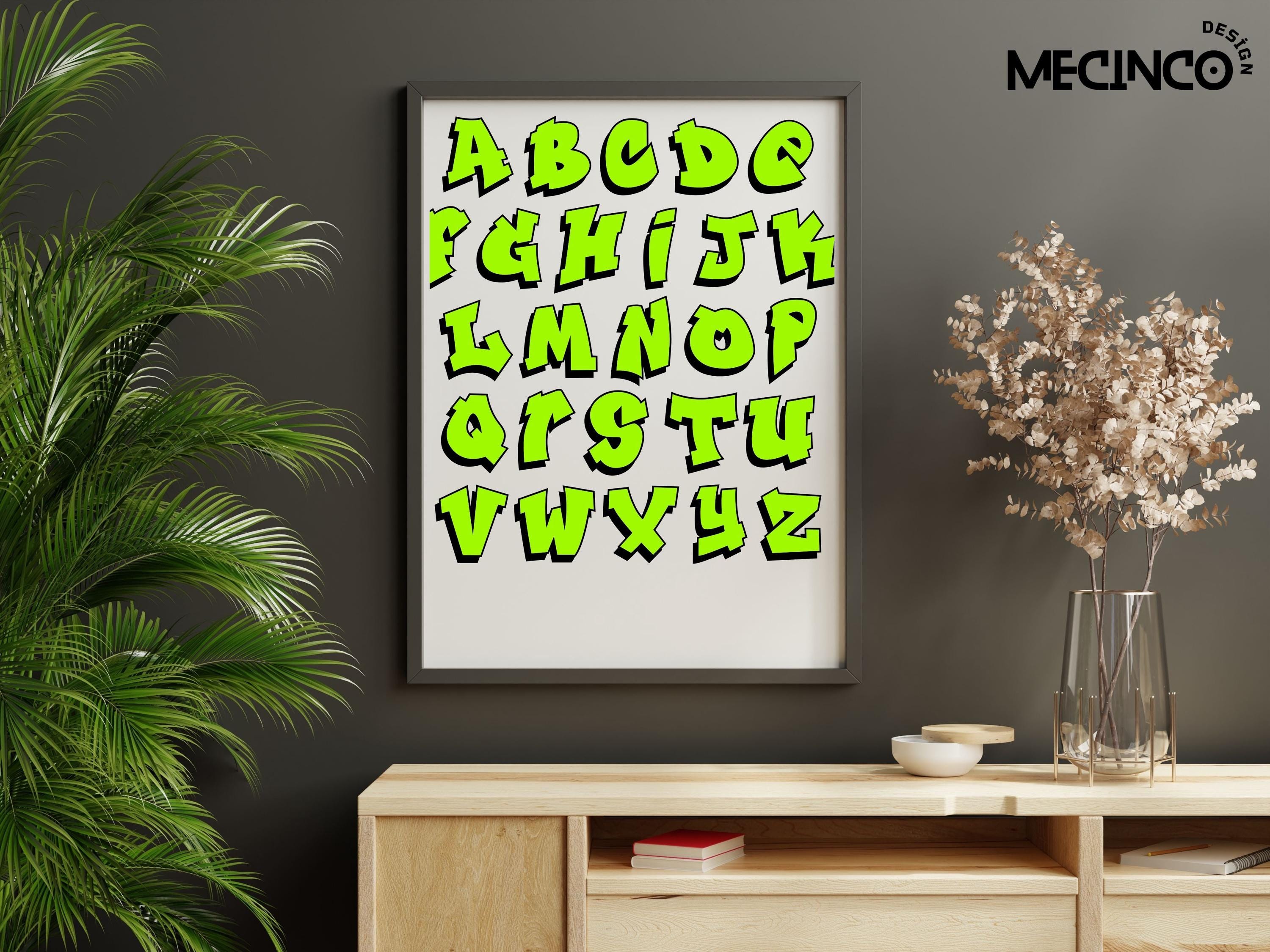 Fresh Prince SVG PNG DXF | Retro Graffiti Font | 90’s Style Digital ...