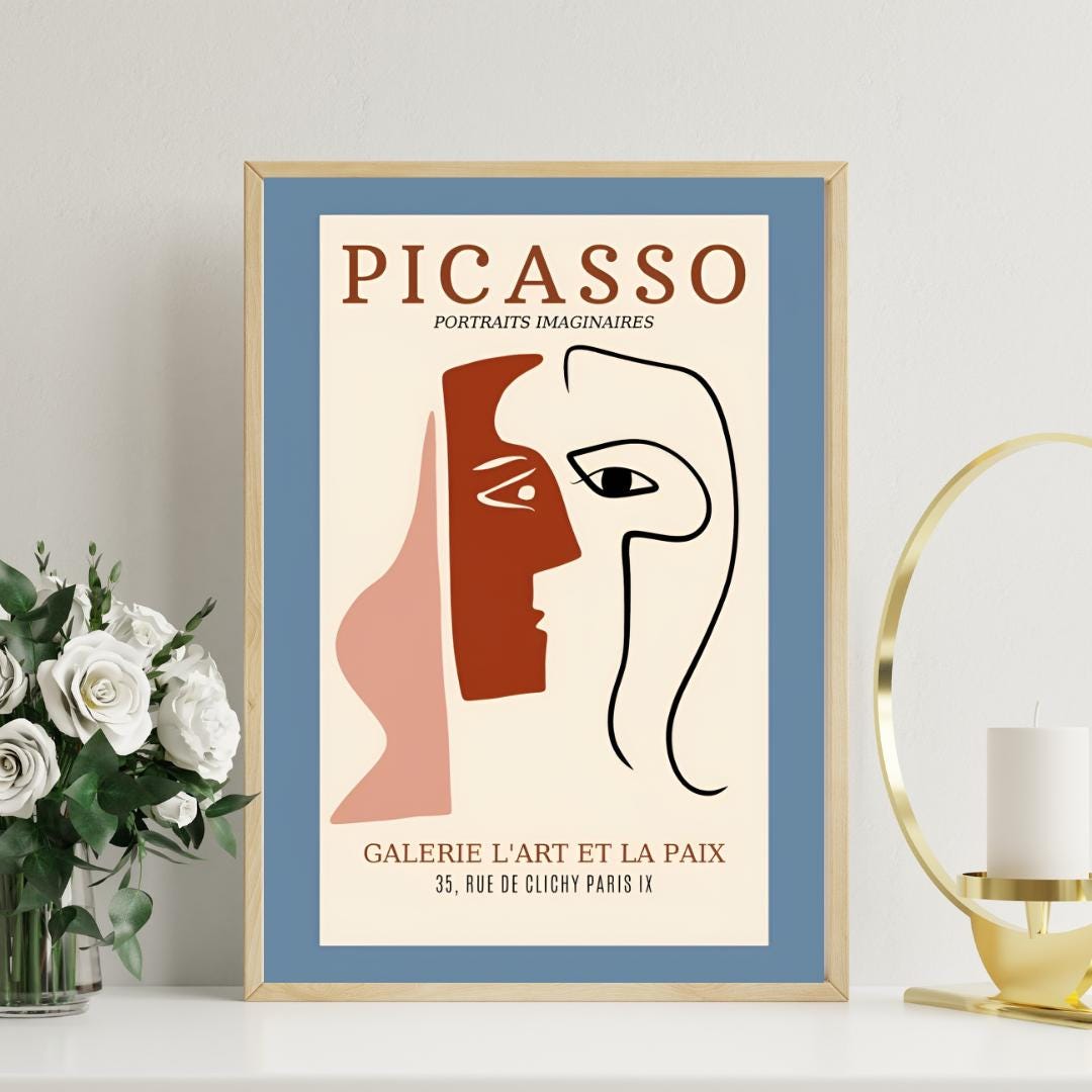 Picasso Canvas Wall Art , Picasso Frame Art - Etsy