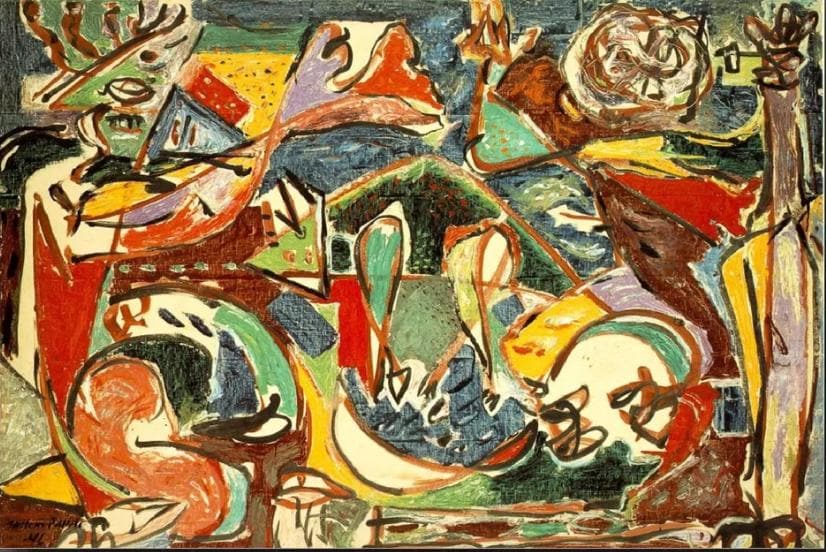 Jackson Pollock Framed Art Print: Abstract Expressionism Wall Decor - Etsy