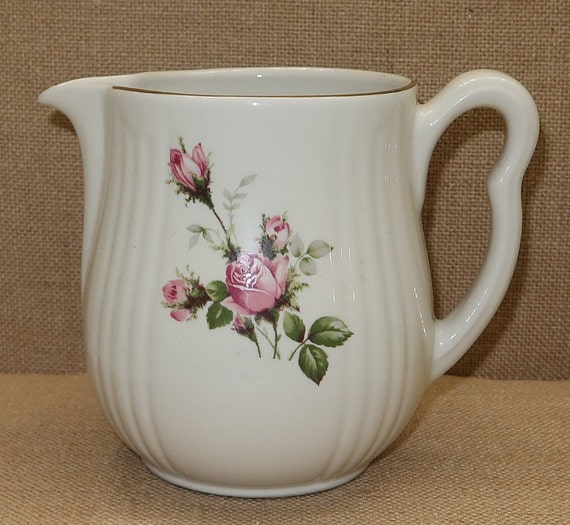 1950s Hall China primrose Small Pitcher With Pink - Etsy