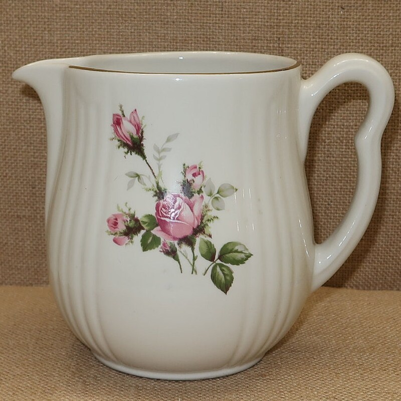 Pink Rose Pitcher - Etsy