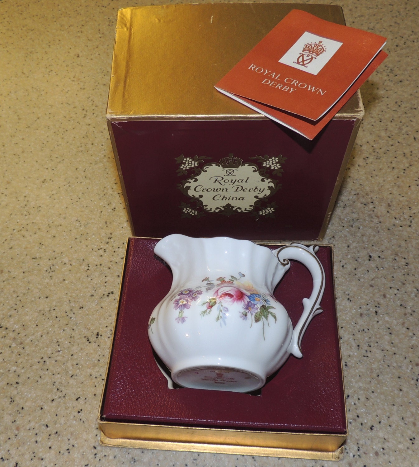 Royal Crown Derby Cream Pitcher "derby Posies" in Original Box - Etsy