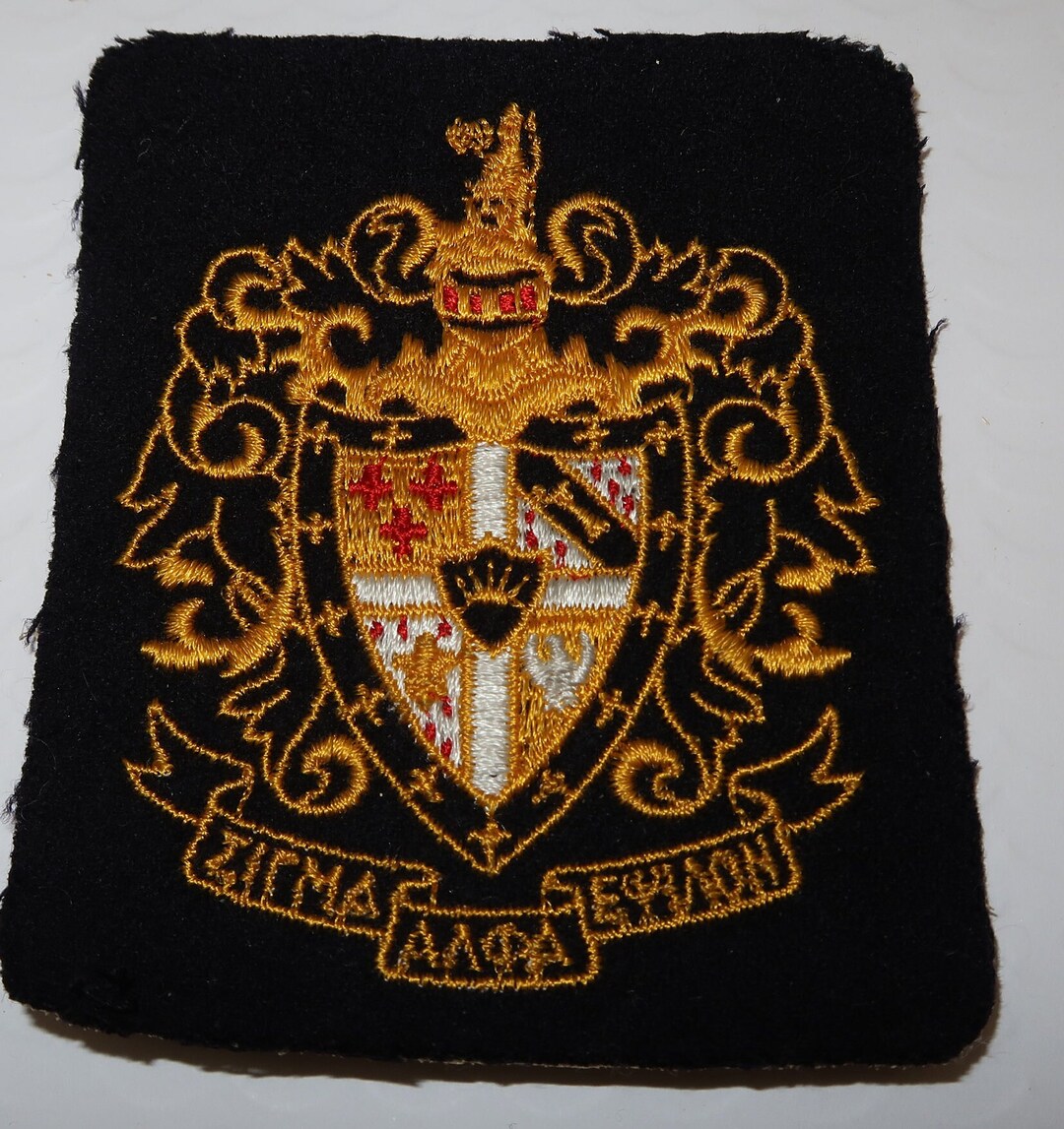Vtg Fraternity Embroidered Patch - Etsy