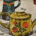 Vtg KAY DEE Hand Print Pure Linen Kitchen Towel 17 X 30, American ...