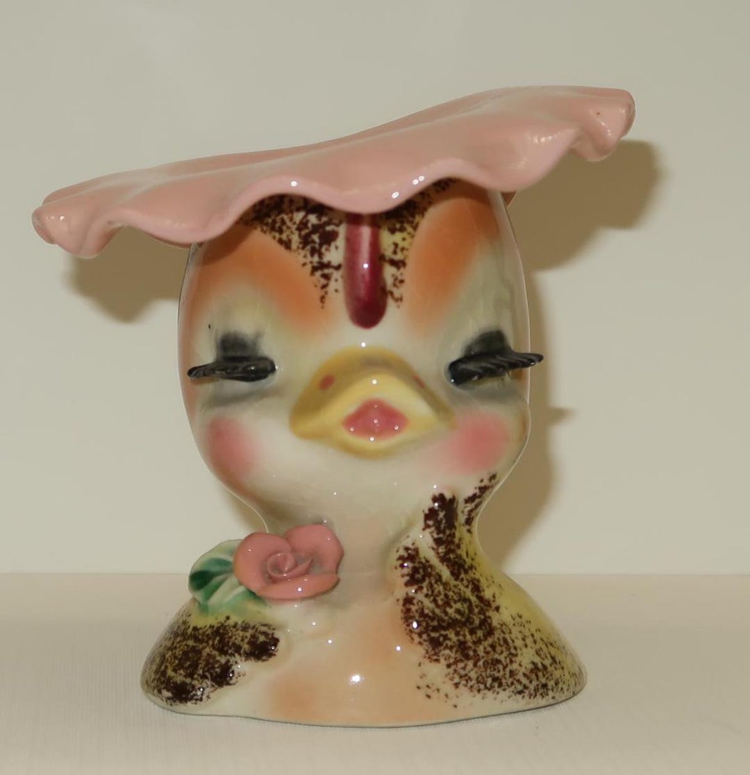 1950s Acme Ware Japan Sassy Miss Duck Head Vase - Etsy