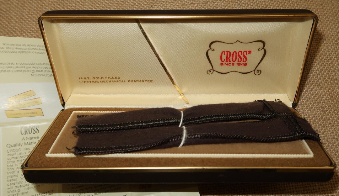 Vintage CROSS Pen Box, Brochure and Bags (box Only, No Pens) - Etsy