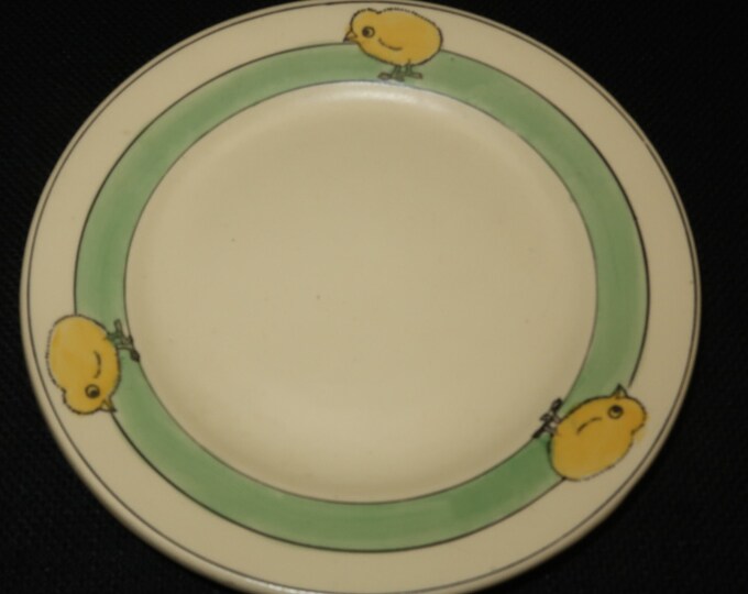 1900s Roseville Pottery Juvenile Chick Baby Plate - Etsy