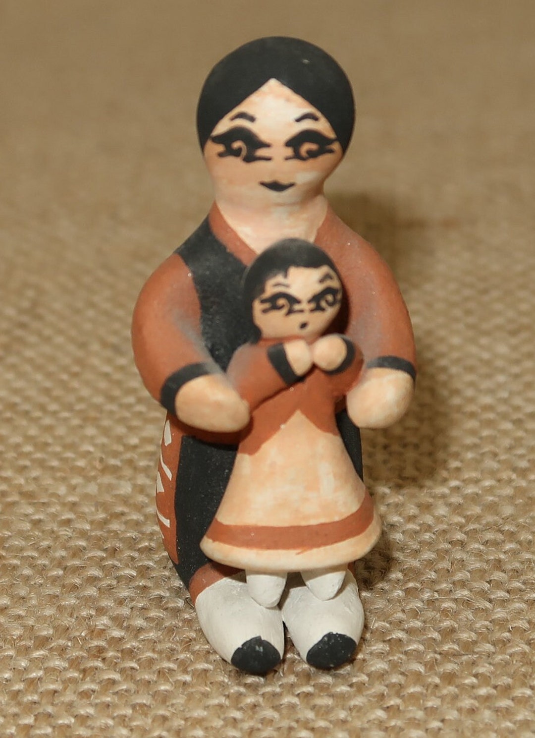 Vtg Miniature Jemez Storyteller Handmade by Irwin Pecos - Etsy