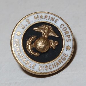 Vtg U.S. Marine Corps Honorable Discharge Lapel Pin - Etsy