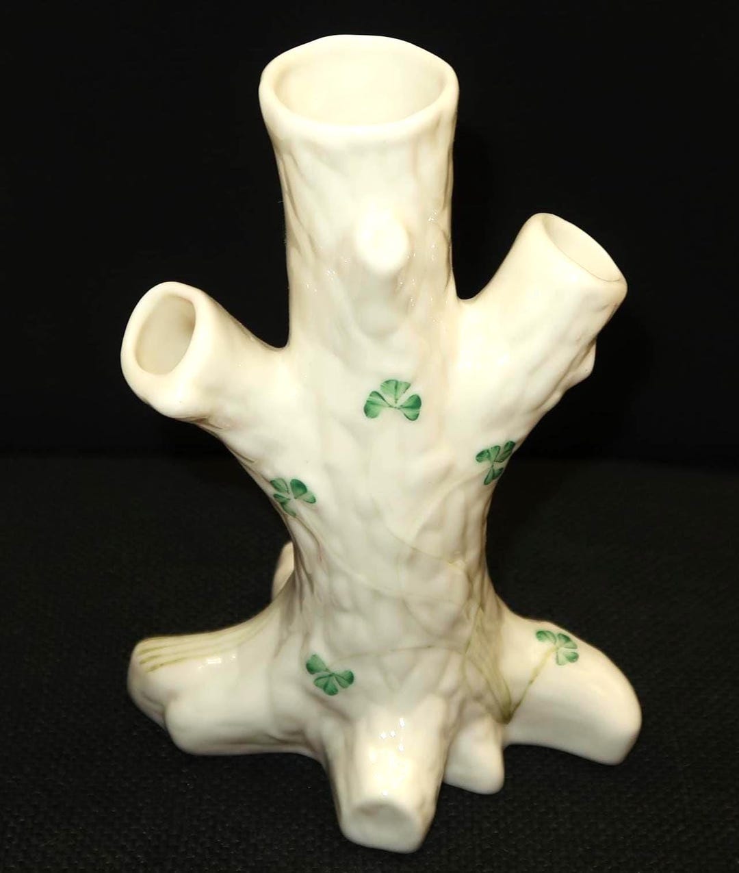 1965-1980 Belleek Shamrock "tree Trunk" Vase - Etsy