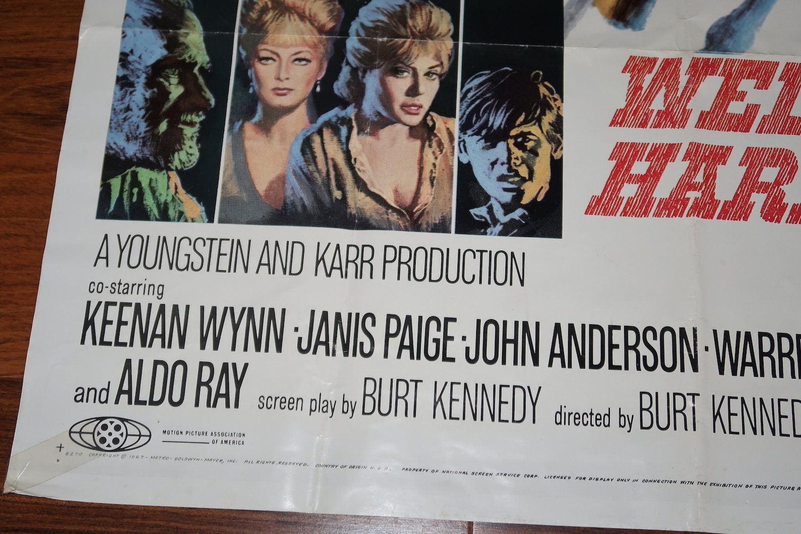 1967 welcome to Hard Times Original Poster Staring - Etsy