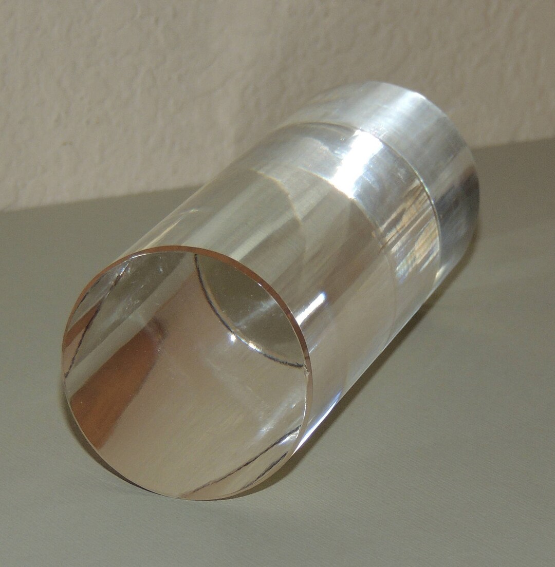 5 Inch Glass Cylinder Mid Century Modern - Etsy