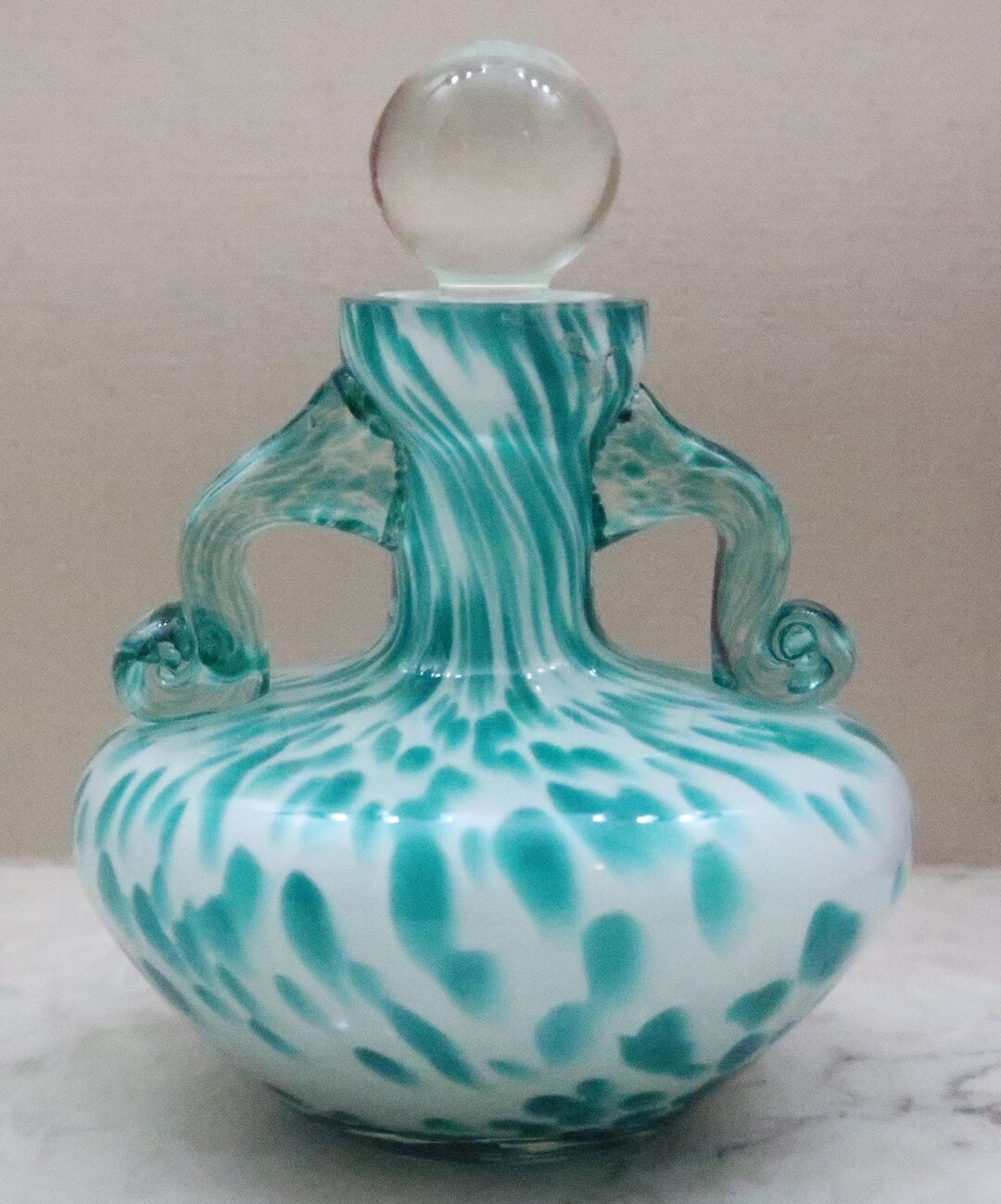 Vintage Cased Glass Perfume Bottle With Stopper - Etsy