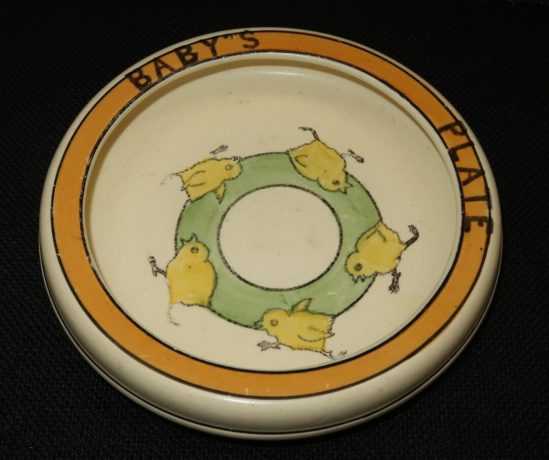 1900s Roseville Pottery Chick Baby Feeding Dish - Etsy