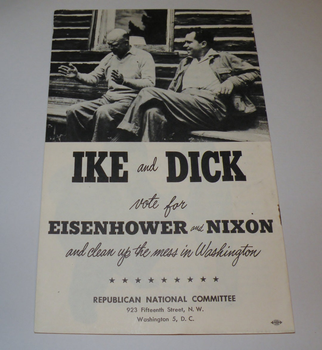 1952 Ike and Dick Brochure Republican National Committee - Etsy.de