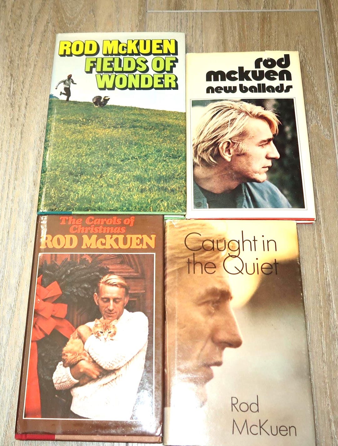 4 Rod Mckuen Hard Cover Books With Dust Covers - Etsy