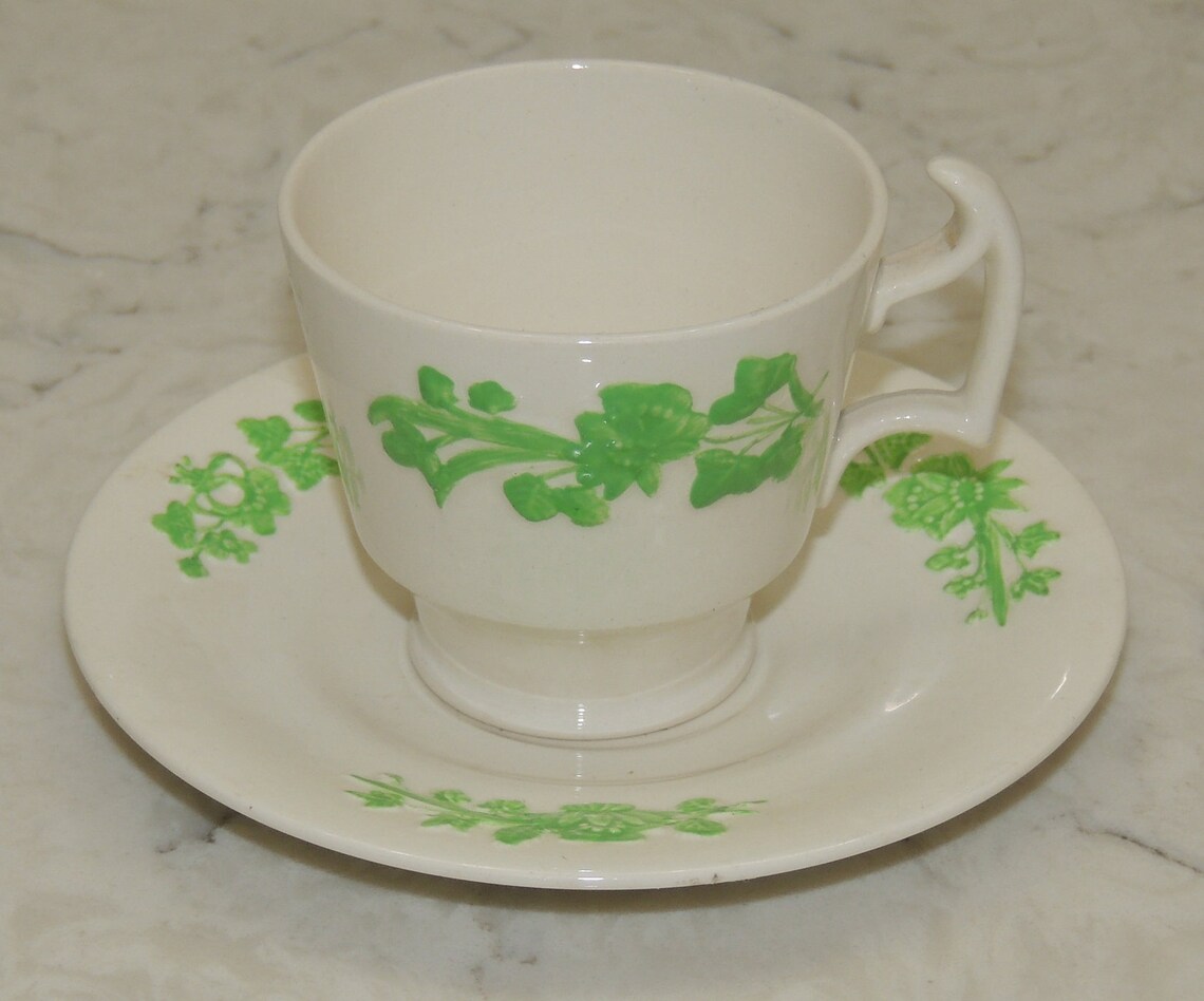 Vtg Demitasse Copeland SPODE "shamrock" Cup and Saucer, Made in England ...
