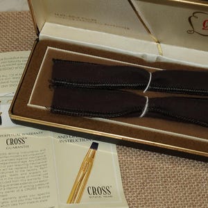 Vintage CROSS Pen Box, Brochure and Bags (box Only, No Pens) - Etsy