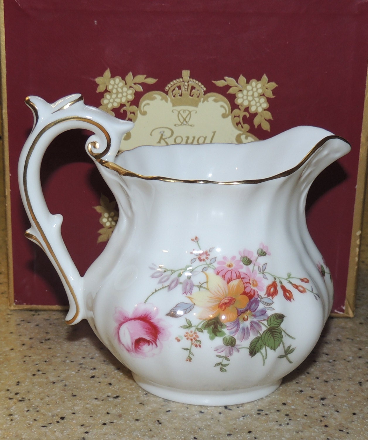 Royal Crown Derby Cream Pitcher "derby Posies" in Original Box - Etsy