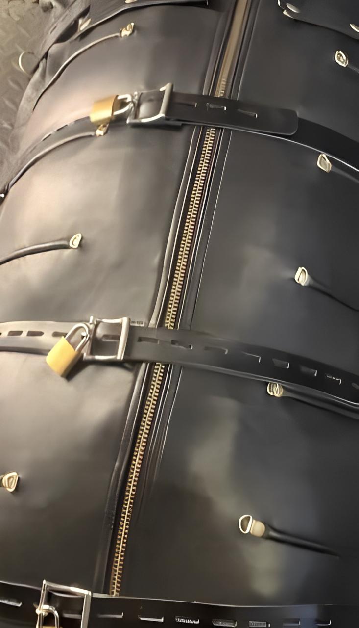 Leather Sleep Sack Bondage Body Bag With Heavy Duty Belts Sleep Sack ...