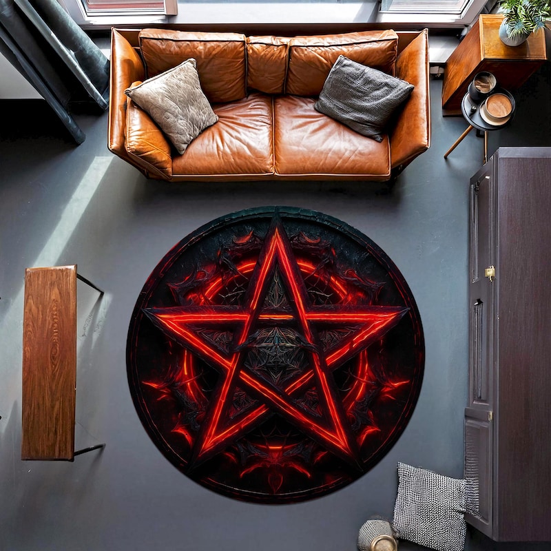 Pentacle Area Rug - Etsy