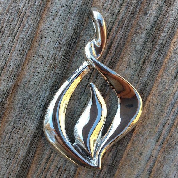Flame Pendant - Etsy