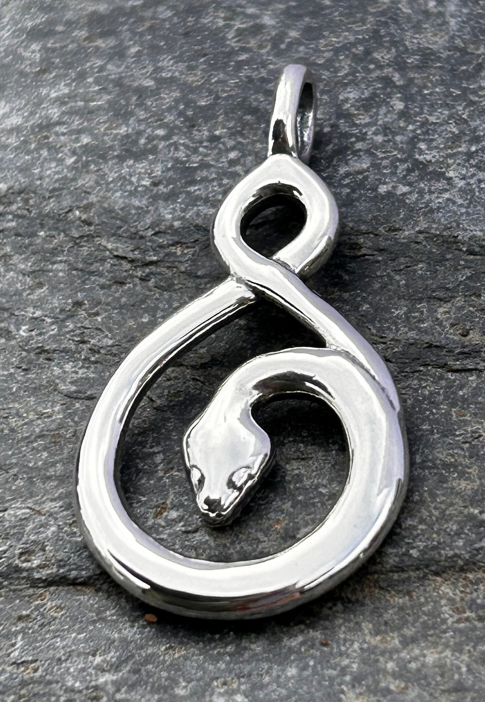 Serpent Totem, Snake Pendant, Nature Collection - Silver Symbolic ...