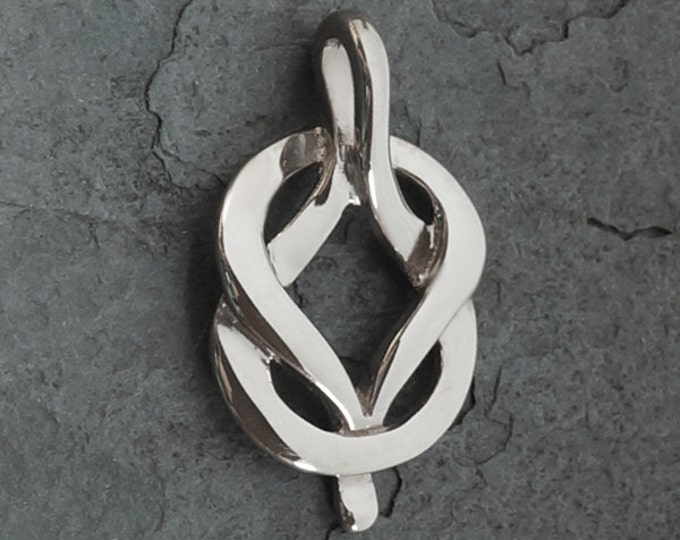 Friendship Knot small Silver Infinity Knot Best Friend - Etsy