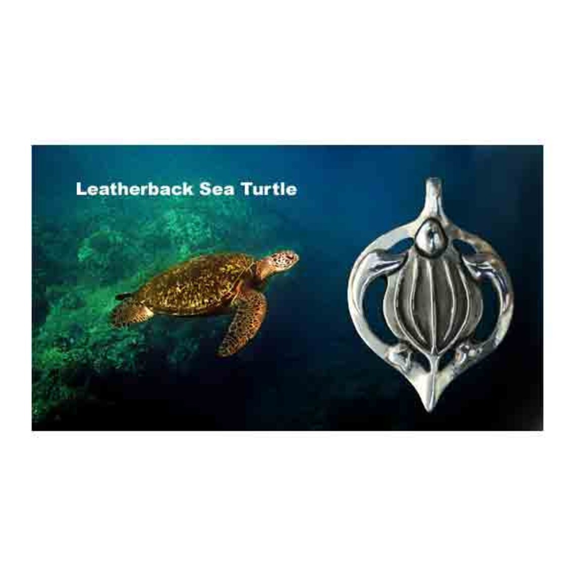 Leatherback Turtle Pendant / Necklace Sea Turtle Turtle | Etsy