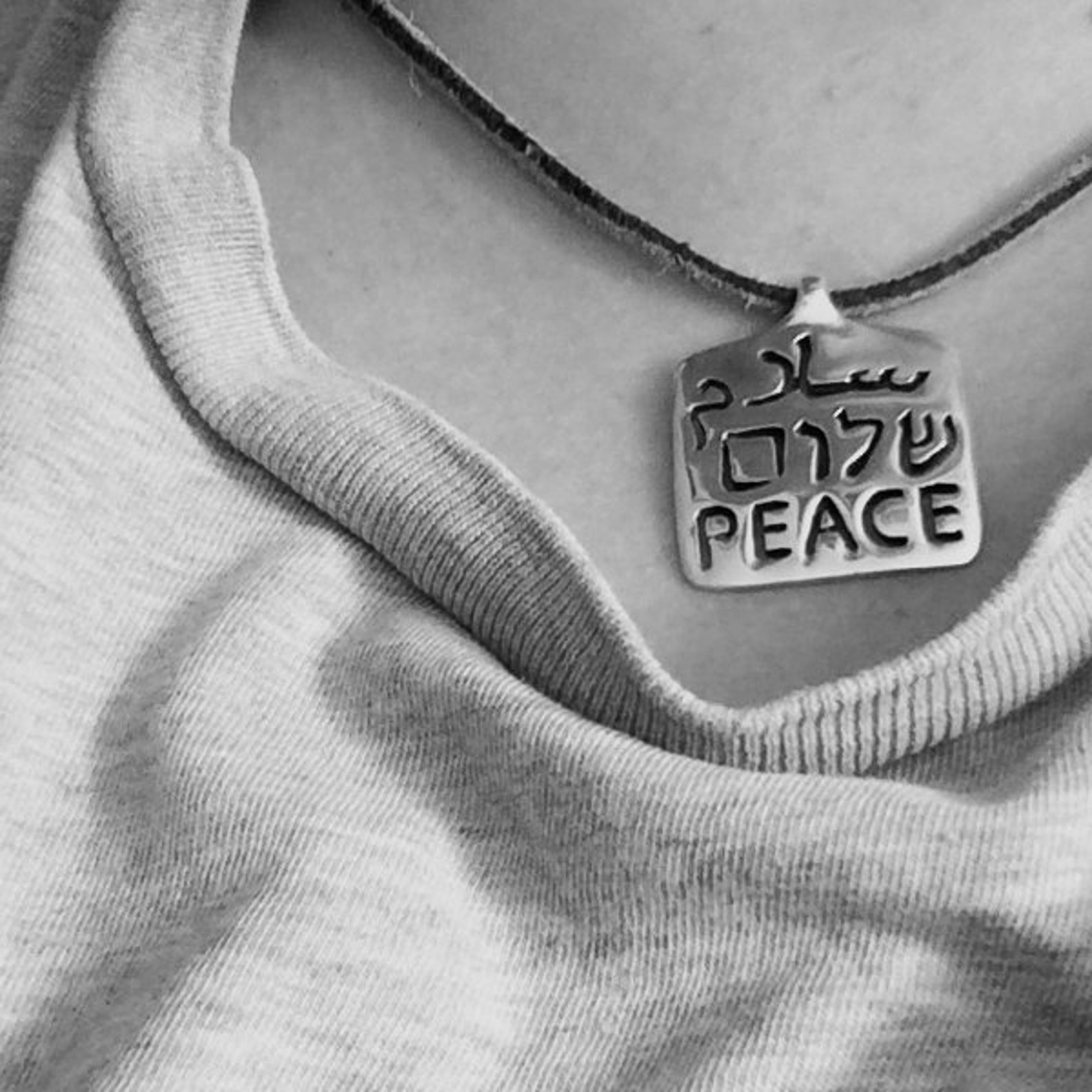 Salaam Shalom Peace - Sterling Silver Pendant Designed by Pat Humphries ...